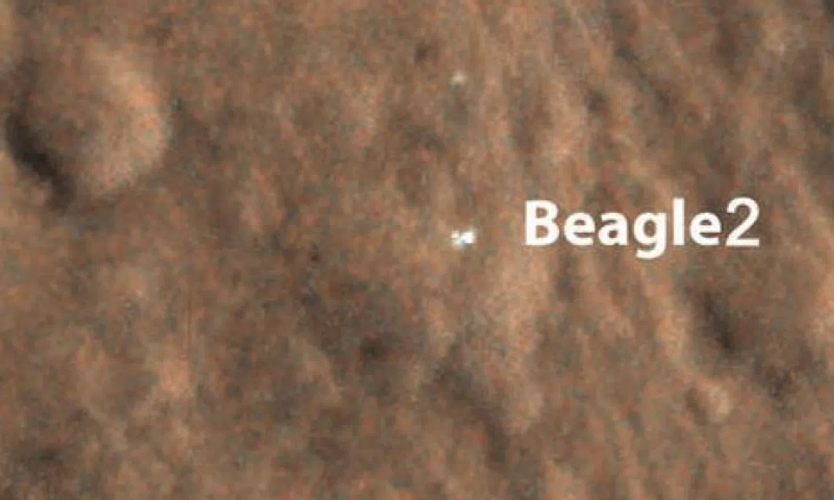 Beagle 2-lander na 11 jaar gevonden op Mars
