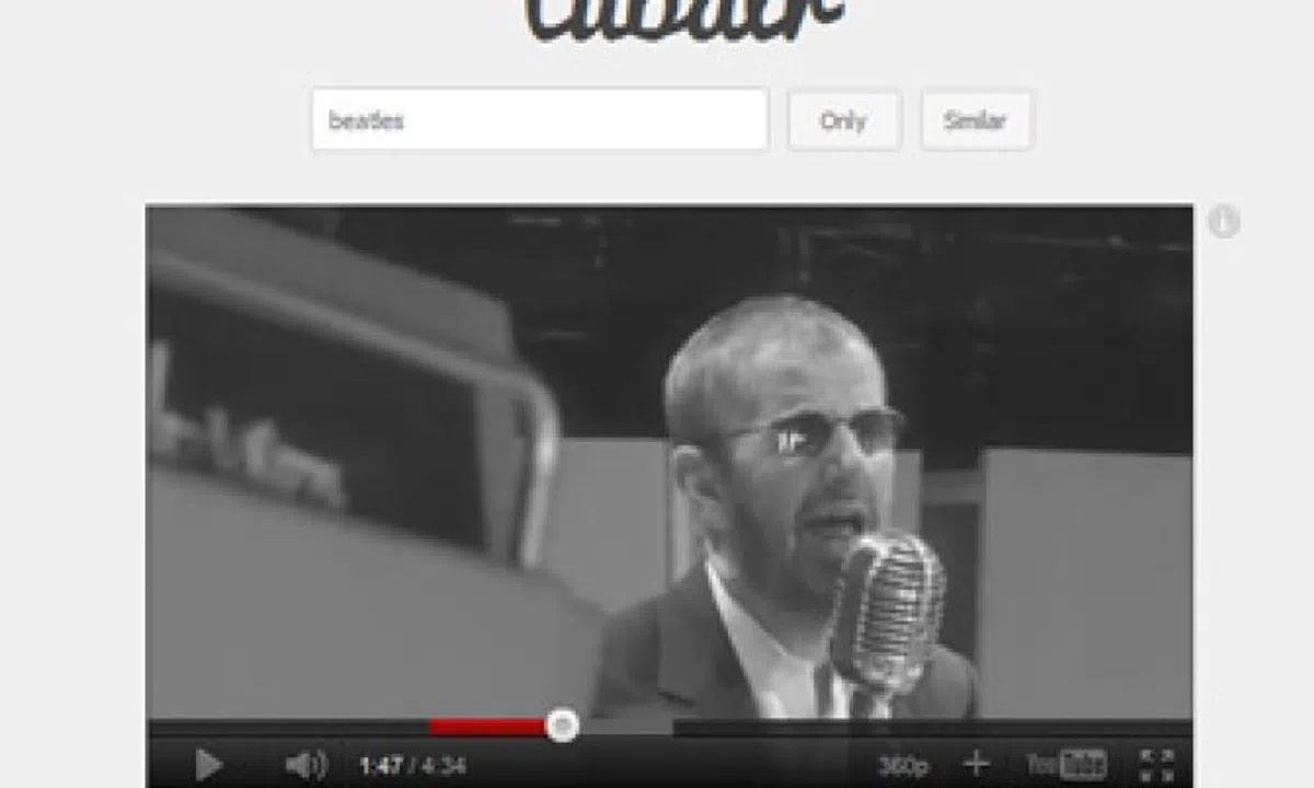 Minimalistische YouTube-jukebox