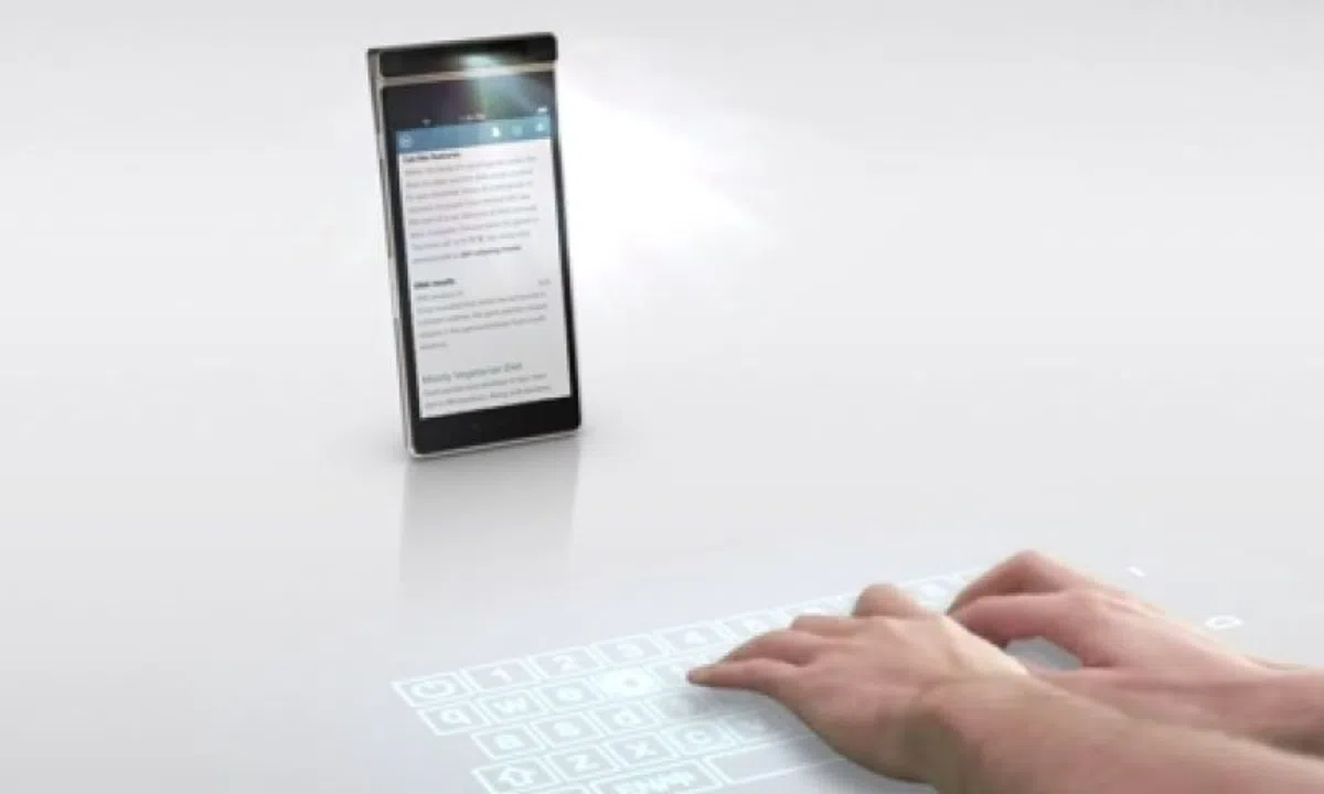 Deze Lenovo-telefoon heeft een geprojecteerd toetsenbord