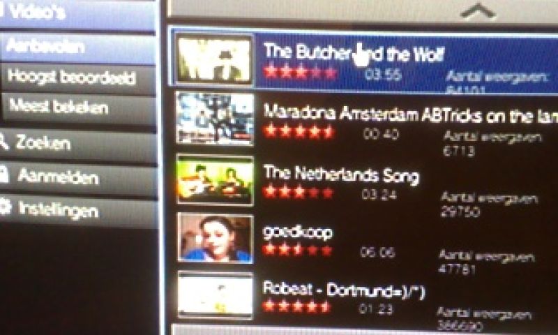 YouTube via Wii en PS3 op tv