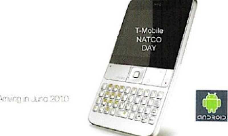 Witte Blackberry-lookalike met Android