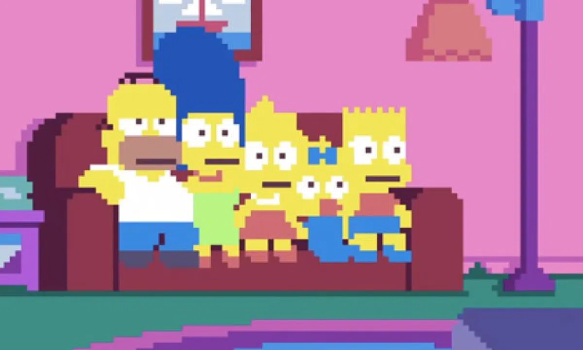 Video: The Simpsons in pixel art