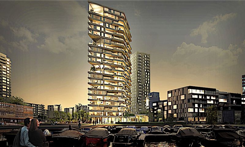 Hoogste houten woontoren van Nederland