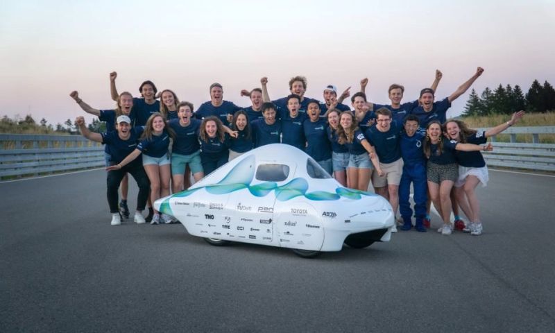 Nieuw wereldrecord voor waterstofauto TU Delft: 2489 km op 1 kilo waterstof
