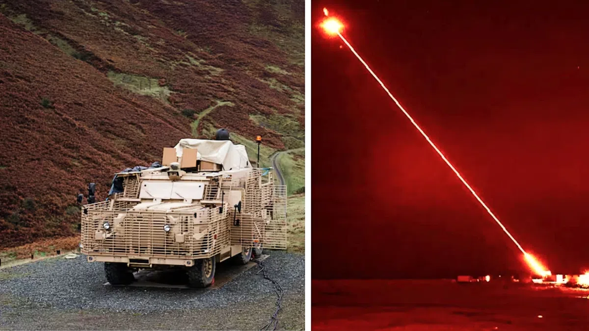 Britse leger haalt met lasers drones neer vanuit een pantservoertuig